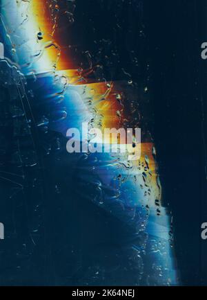 distorted screen system damage blue glare effect Stock Photo - Alamy
