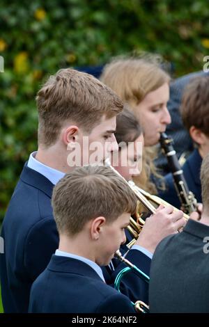 Darlington, UK. 11 Oct 2022. The Cook Islands men’s Rugby League World Cup team have arrived at ...