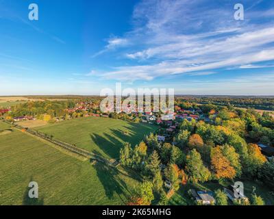 Luftbildaufnahme Neudorf Harz Stock Photo - Alamy
