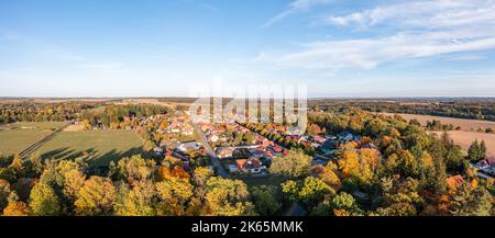 Luftbildaufnahme Neudorf Harz Stock Photo - Alamy