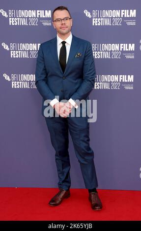 London, UK. Samuel D. Hunter at The Whale premiere. Royal Festival Hall ...