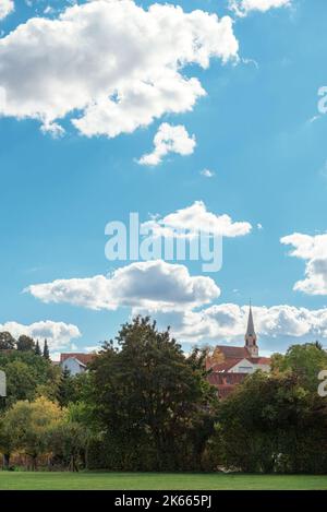 Freiberg am Neckar On the Sunset. Small European town in Baden Wurttemberg, Germany, Europe ...