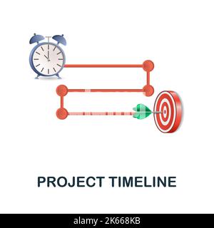 Milestone icon. 3d illustration from project development collection ...