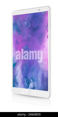 tablet presentation electronic device pink display Stock Photo - Alamy