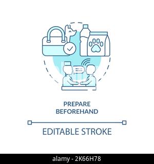 Prepare beforehand concept icon Stock Vector Image & Art - Alamy
