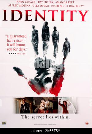 FILM POSTER, IDENTITY, 2003 Stock Photo - Alamy