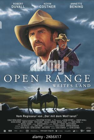 OPEN RANGE ANNETTE BENING, KEVIN COSTNER FILM RELEASE BY TOUCHSTONE ...