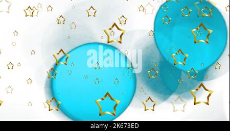 Image of stars falling over spots Stock Photo - Alamy