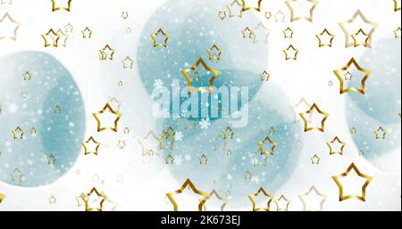 Image of stars falling over spots Stock Photo - Alamy