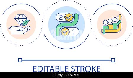 Company development way loop concept icon Stock Vector Image & Art - Alamy