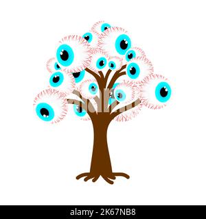 Tree with eyes. Eyed tree. Vector illustration Stock Vector Image & Art ...