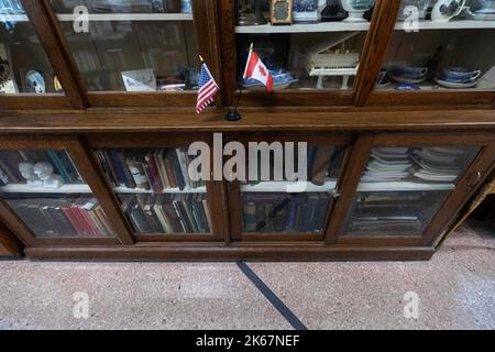 Dividing line, Interior Haskell Library on the U.S. Canada border ...