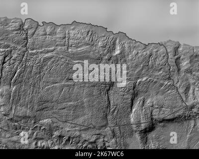 Saint Ann, parish of Jamaica. Elevation map colored in wiki style with ...
