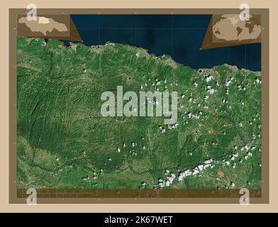 Saint Ann, parish of Jamaica. Low resolution satellite map Stock Photo ...