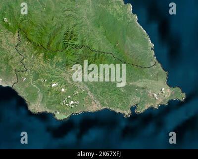 Saint Thomas, parish of Jamaica. High resolution satellite map ...