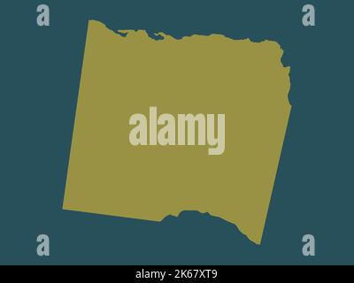 Trelawny, parish of Jamaica. Solid color shape. Locations and names of ...