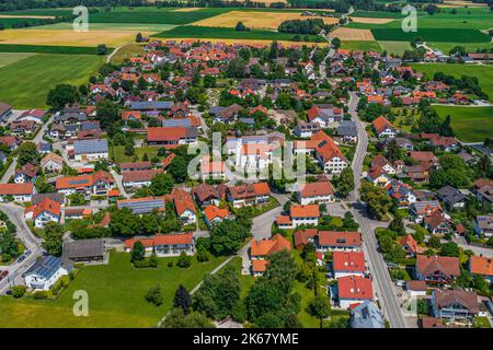 Eching At Lake Ammersee, Upper Bavaria, Seen From Ampermoss Stock Photo ...