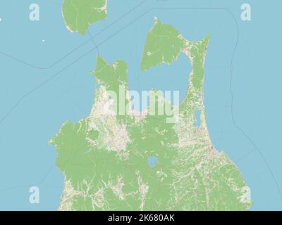 Aomori, prefecture of Japan. Open Street Map. Locations and names of ...