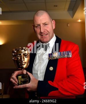 Garrison Sergeant Major Andrew 'Vern' Stokes, in charge of ceremonial ...