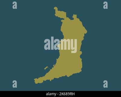 Shape of Osaka, urban prefecture of Japan, with its capital isolated on ...