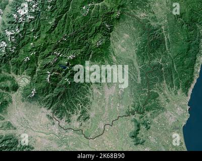 Tochigi, prefecture of Japan. Low resolution satellite map. Locations ...