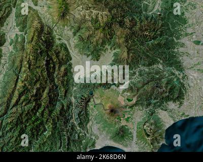 Yamanashi, prefecture of Japan. High resolution satellite map ...