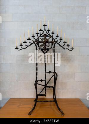 Candlestick In The Interior Of The Sagrada Family, Church Of The ...