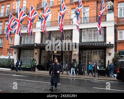 doorman, Concierge at Claridge's Hotel Mayfair, London, United Kingdom ...