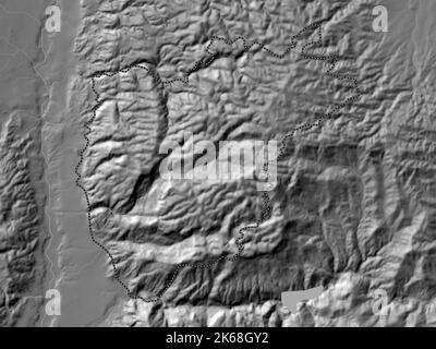 Ajlun, province of Jordan. Elevation map colored in wiki style with ...