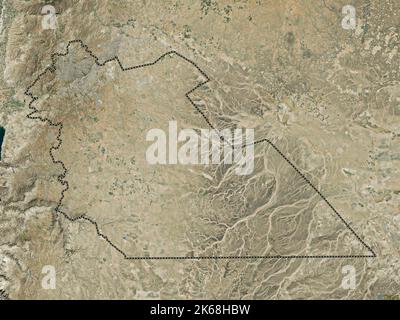 Amman, province of Jordan. High resolution satellite map. Locations and ...