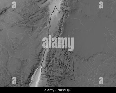 Aqaba, province of Jordan. Elevation map colored in wiki style with ...