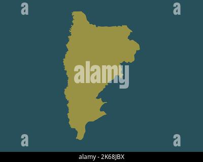 Balqa, province of Jordan. Solid color shape. Locations and names of ...