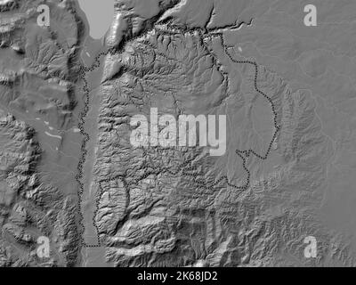 Irbid, province of Jordan. Elevation map colored in wiki style with ...
