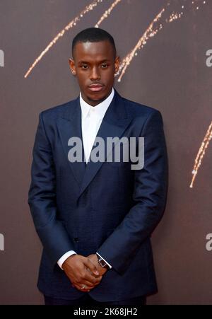 Micheal Ward attends film premiere of 'Empire of Light' during the 2022 ...