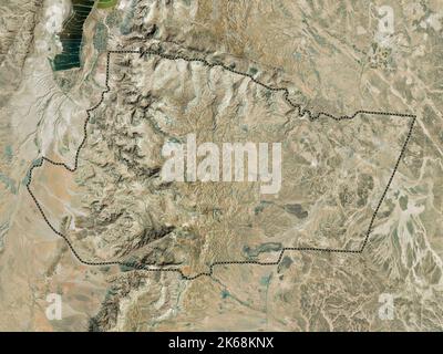 Tafilah, province of Jordan. High resolution satellite map. Locations ...