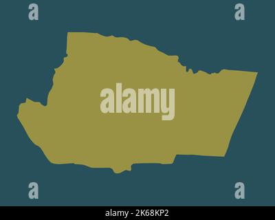 Tafilah, province of Jordan. Solid color shape. Locations and names of ...