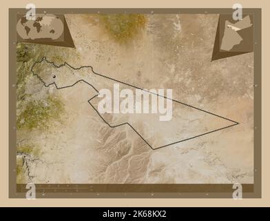 Zarqa, province of Jordan. Low resolution satellite map Stock Photo - Alamy