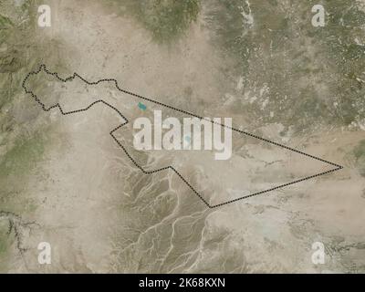 Zarqa, province of Jordan. High resolution satellite map. Locations and ...