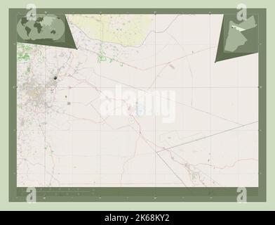 Zarqa, province of Jordan. Open Street Map Stock Photo - Alamy