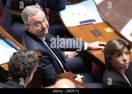 Deputy Vincent Bru attends a session of Questions to the Government at ...