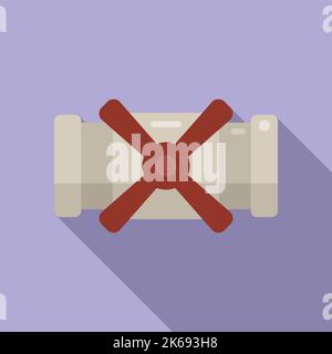 Pipe with valve top view vector illustration Stock Vector Image & Art ...