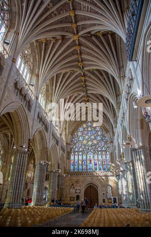 Interior of Exeter Cathedral, Devon, England, UK Stock Photo - Alamy