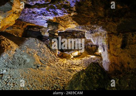 Old abandoned collapsed limestone mine Stock Photo - Alamy