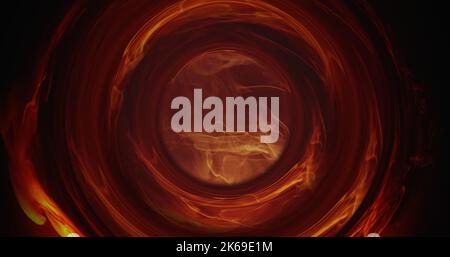 steam circle frame color smoke swirl red black Stock Photo - Alamy