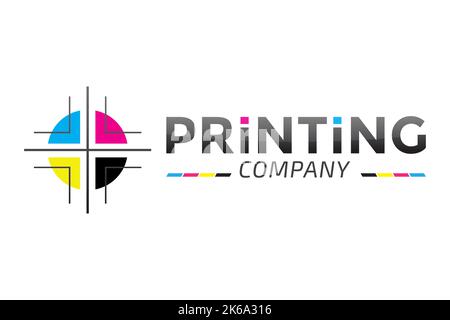Cross Printing Company Logo with CMYK Colors Stock Vector Image & Art ...