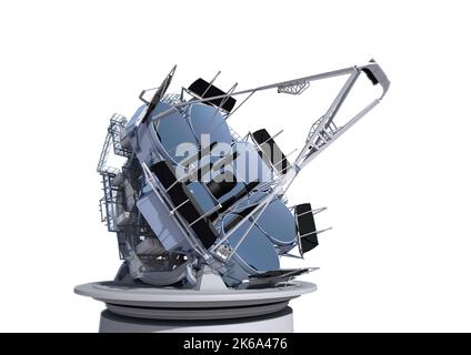 Giant Magellan Telescope (GMT), side view 45 degree angle Stock Photo ...