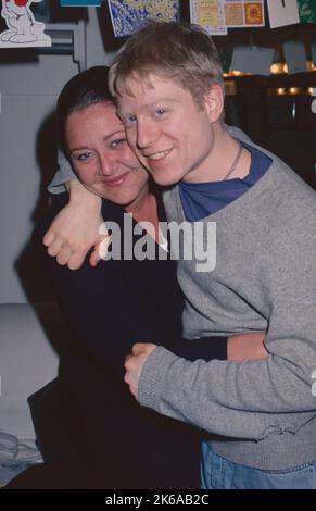 Anthony Rapp after his performance in "Rent" at the Nederlander Theatre ...
