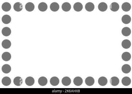 a white black saw blade border art sales blades banner sign industrial ...