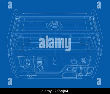 Portable Electro Generator. Vector Stock Vector Image & Art - Alamy