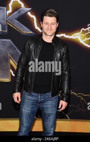 Actor Ben McKenzie attends the “Black Adam” premiere in Times Square ...